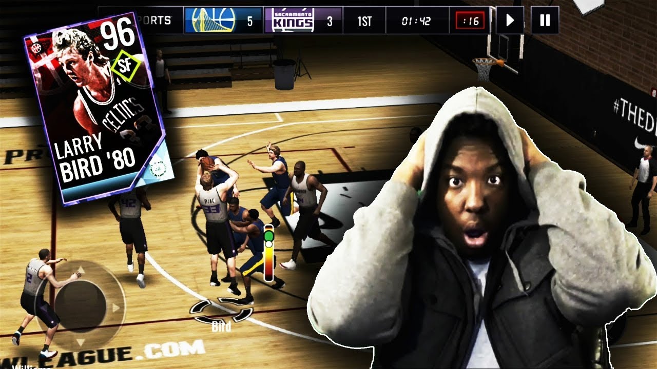 96 OVR MOBILE MADNESS RIVAL LARRY BIRD GAMEPLAY!!! NBA LIVE MOBILE 18 ...