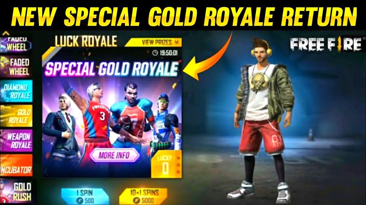 Special Gold Royale Bundle Free Fire | Admm Gaming - YouTube