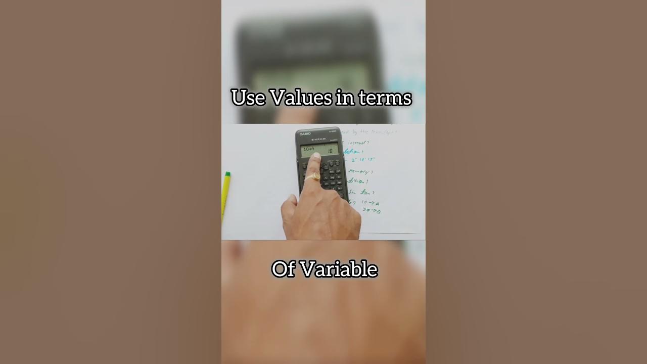 Use Values as Variable in scientific calculator ll Fx-82 ms #scientificcalculator #calculas ...