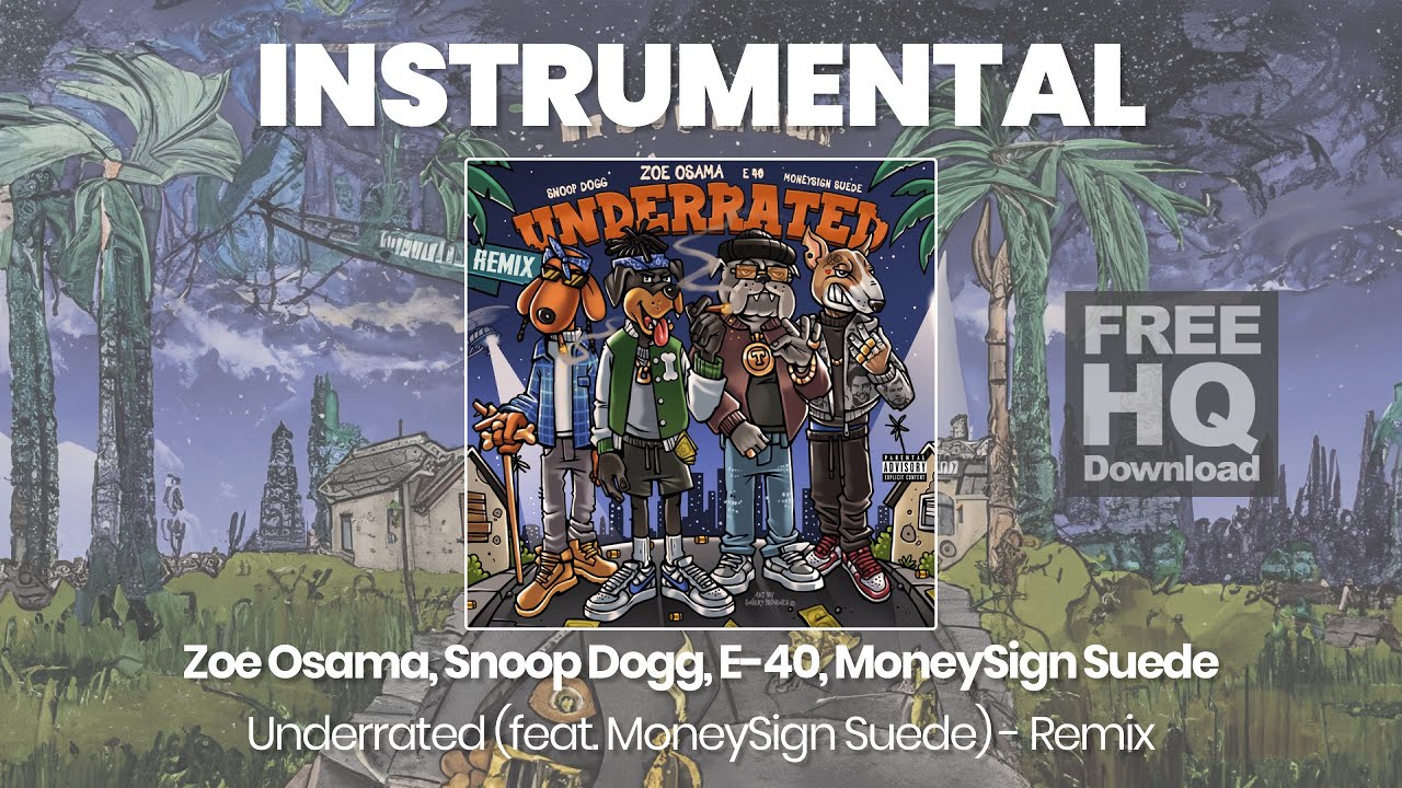 RAP INSTRUMENTAL BEAT : Underrated (remix) - Zoe Osama, Snoop Dogg, E ...