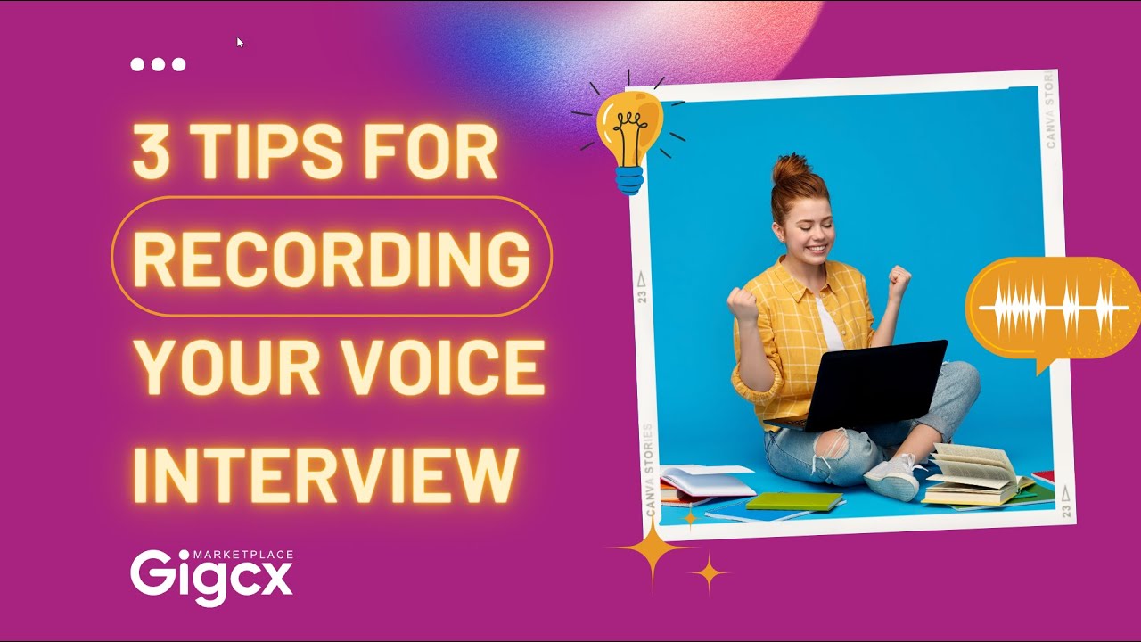 Recording your voice interview - YouTube