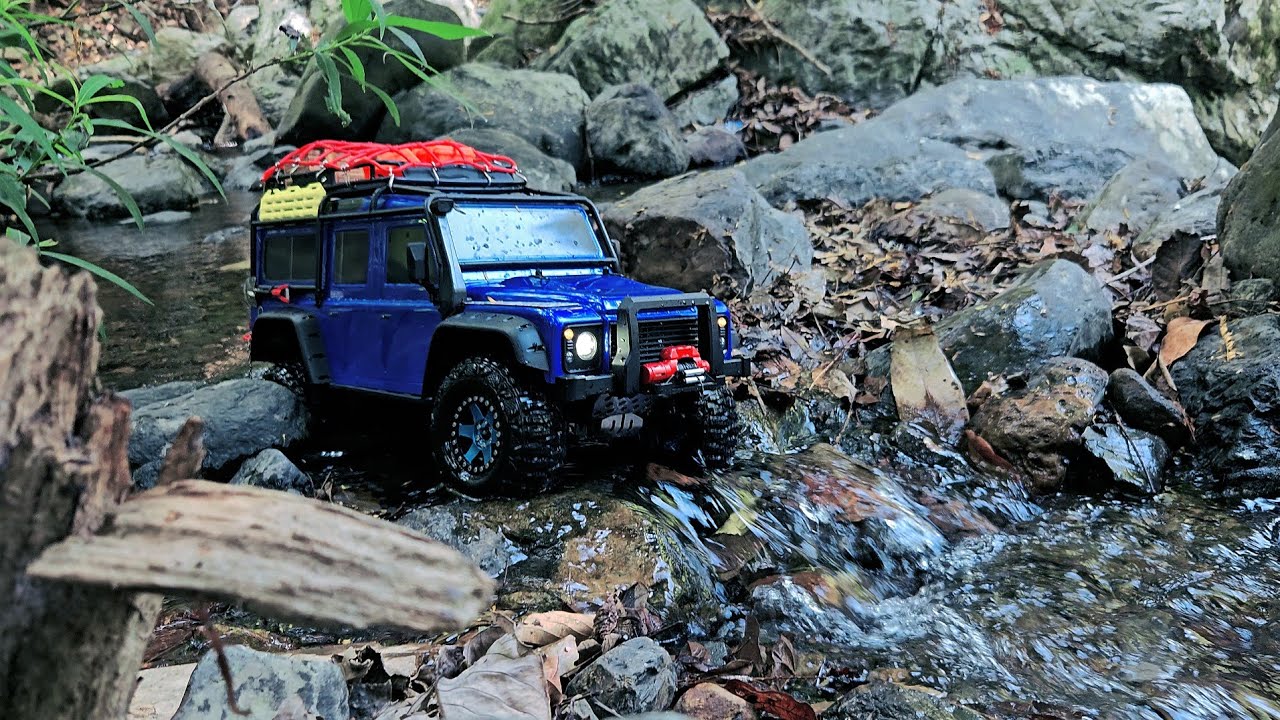 Traxxas TRX4 Land Rover Defender Off Road Adventure ទឹកធ្លាក់អូរជាំ ...
