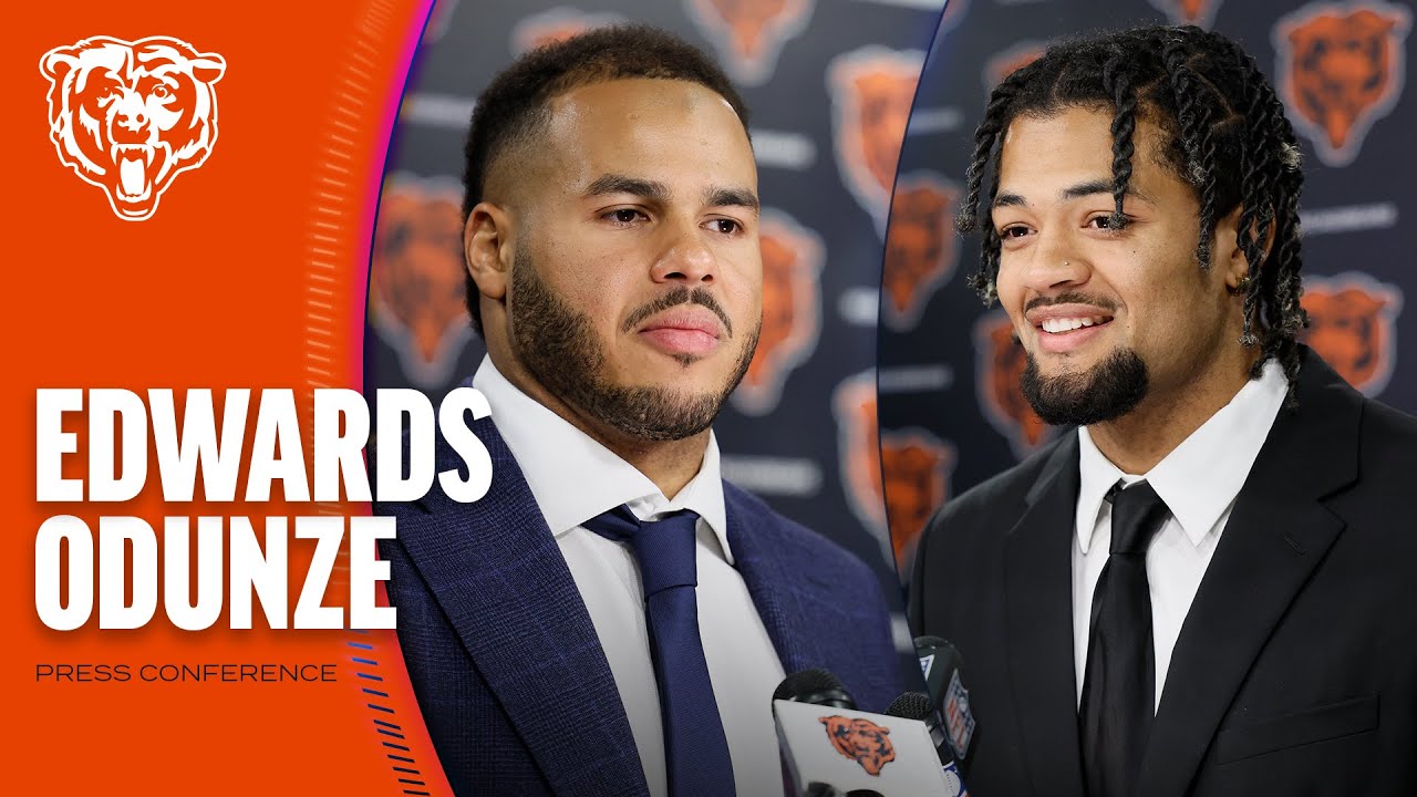 T.J. Edwards and Rome Odunze media availability | Chicago Bears - YouTube