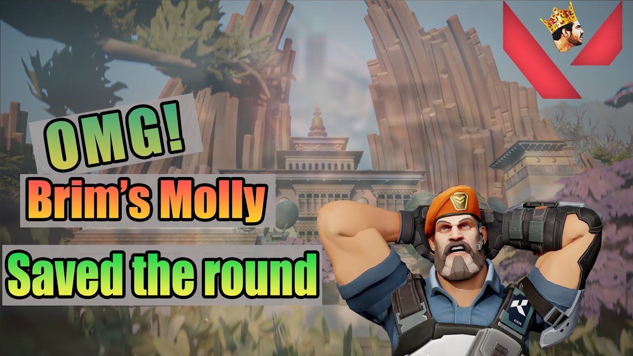 OMG! Brim molly saved the round | #valorant - YouTube