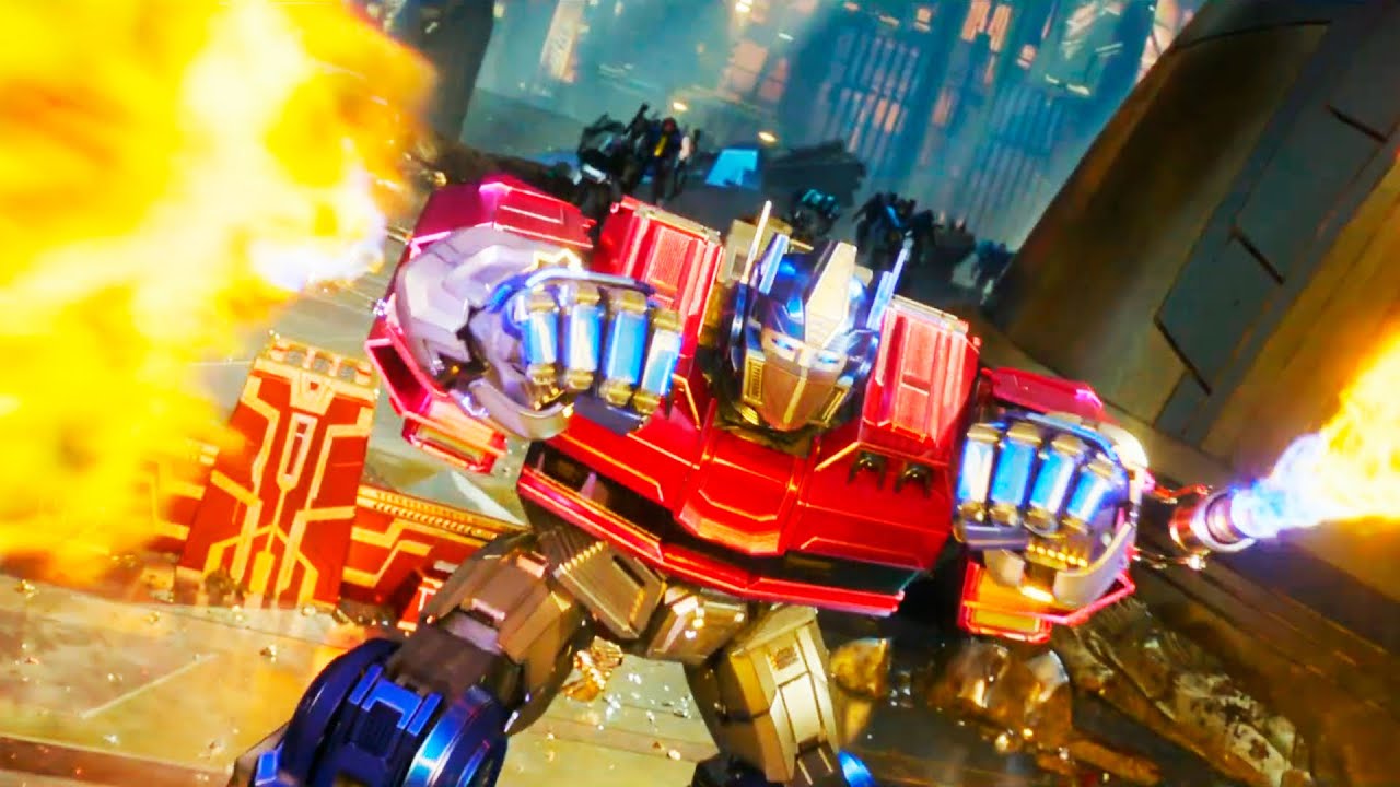 TRANSFORMERS ONE "Optimus Prime Gets Flamethrower Power Scene" Trailer ...
