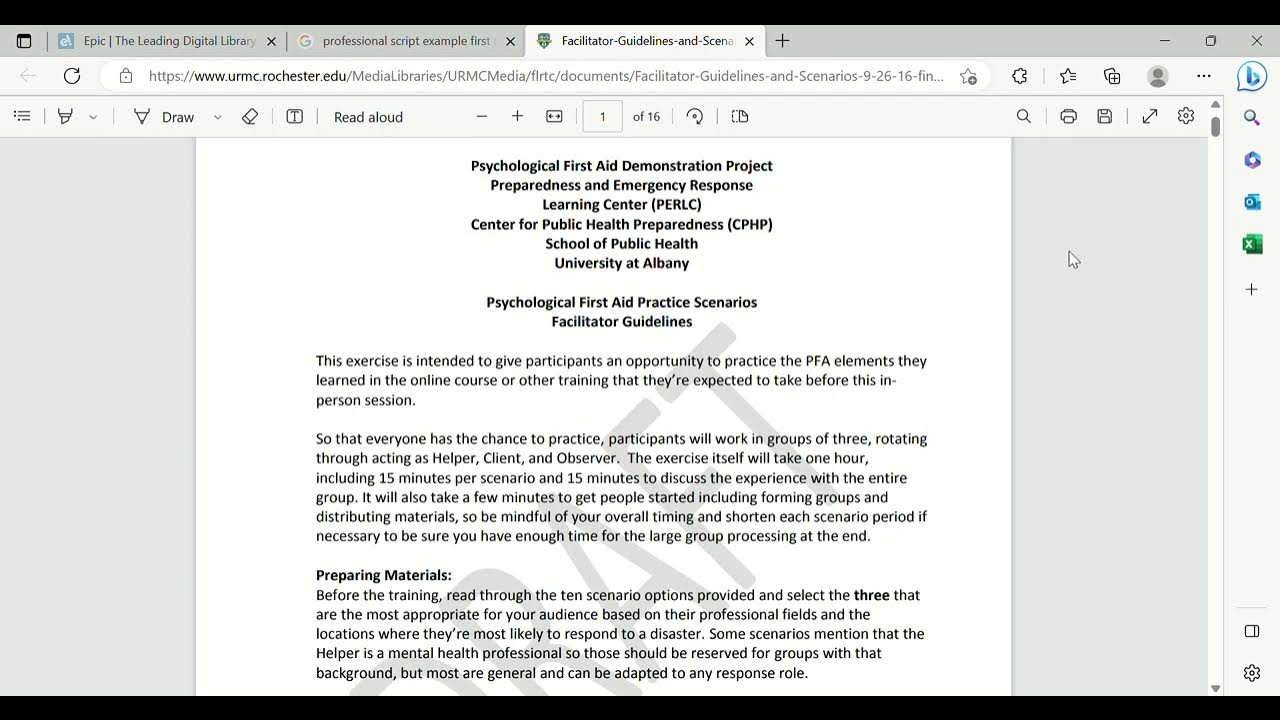 Facilitator Guidelines Script: Instructional Script - YouTube