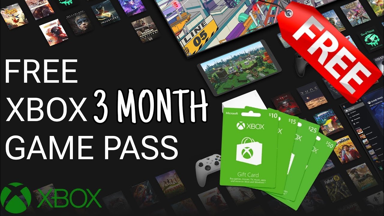 Claim 3 Months Xbox Box Game Pass for FREE 🔥 | Giveaway of Xbox Game ...