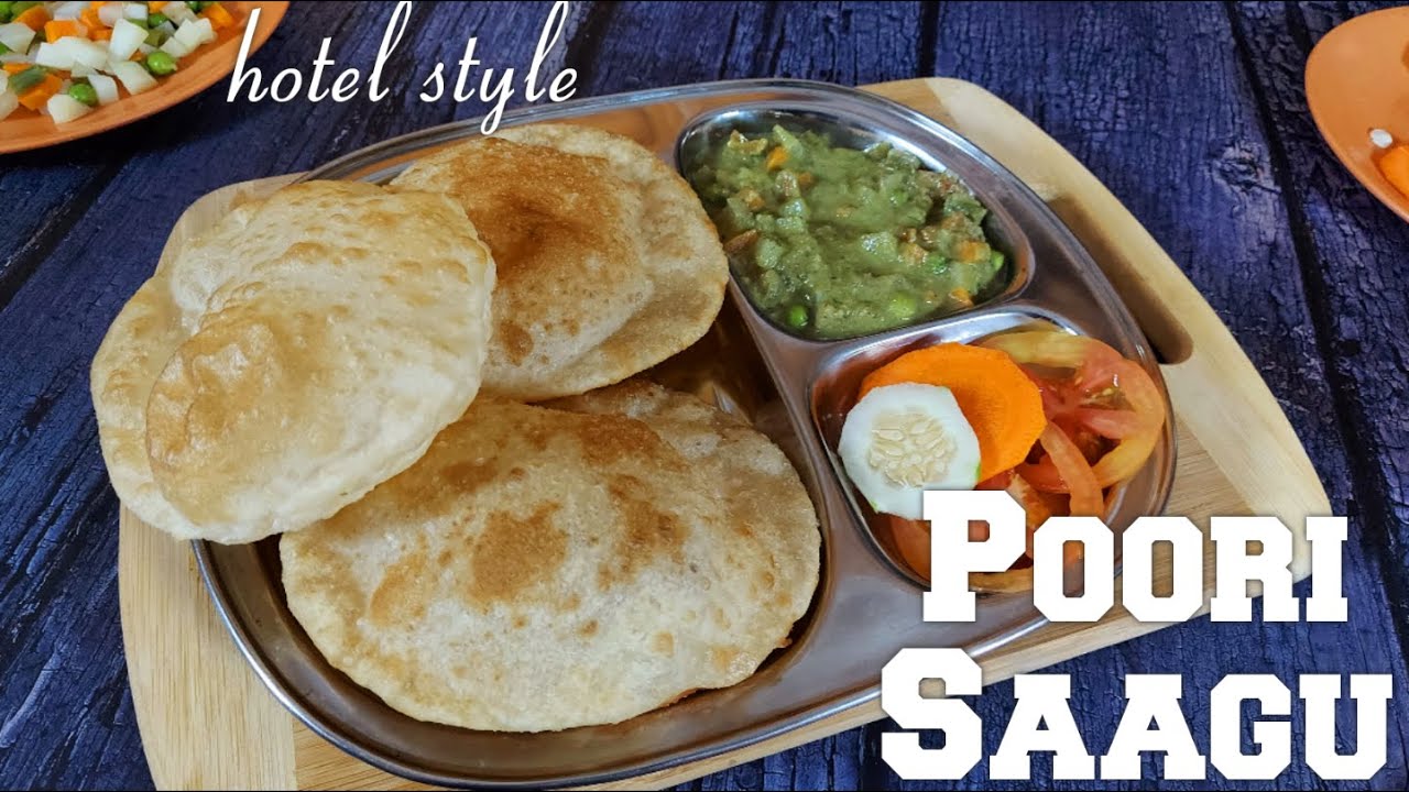 Hotel style poori saagu recipe | poori sagu breakfast recipe | puri sagu - YouTube