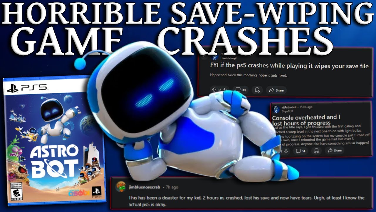 Astro Bot save erasing crashes FIX/WORKAROUNDS | 𝐀𝐬𝐭𝐫𝐨 𝐁𝐨𝐭 𝐏𝐒𝟓 - YouTube