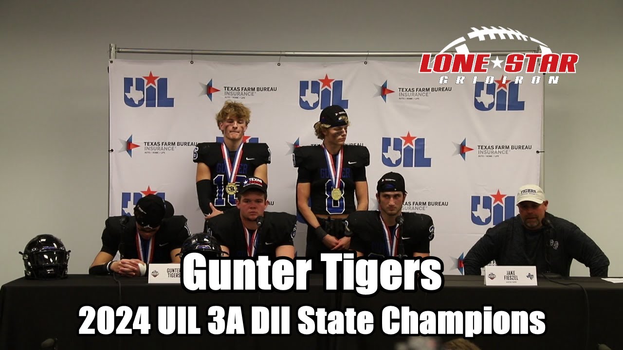 Gunter Tigers Press Conference Class 3A Division II State Championship ...