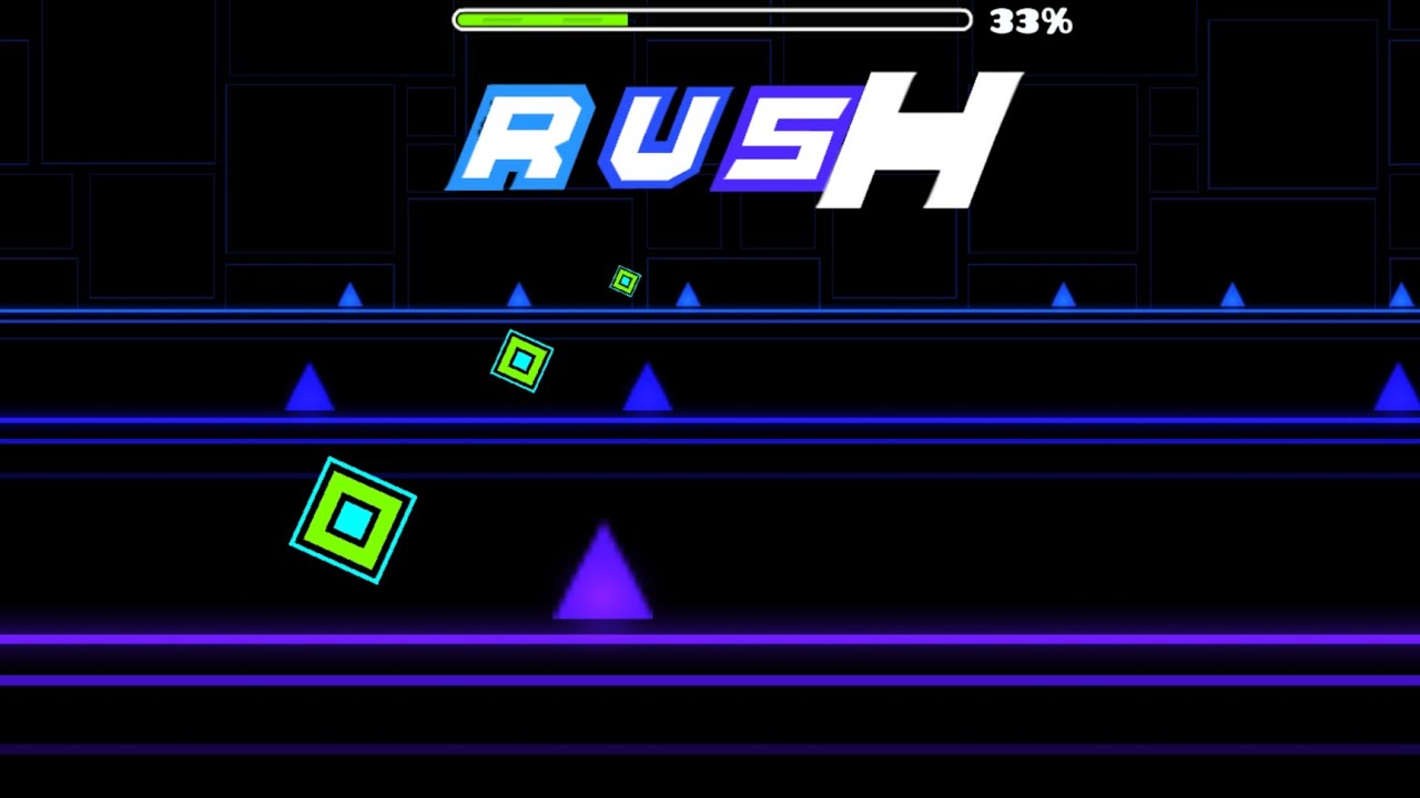"Rush" by DHaner || Geometry Dash || Daily level || Kokos gm - YouTube