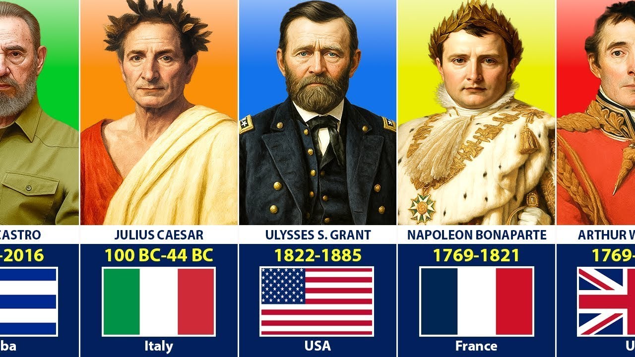 ⚔️ 20 Greatest Generals in History | Legendary Commanders from ...