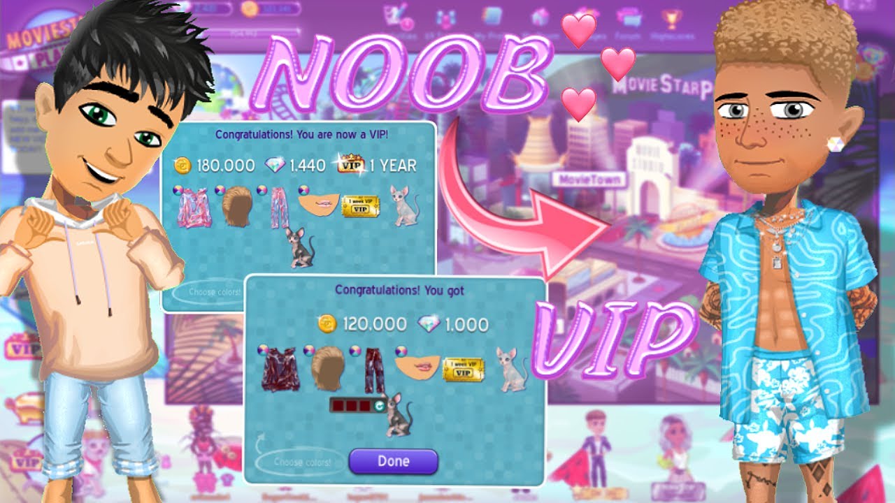 NOOB TO VIP ON MOVEISTARPLANET! *year vip + diamond pack* | naiohamsp ...