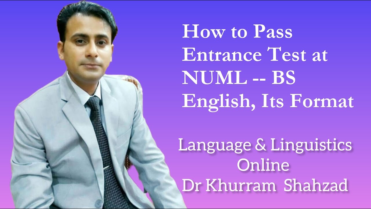 How to Pass Entrance Test at NUML, BS English -- BS English (Bridging ...