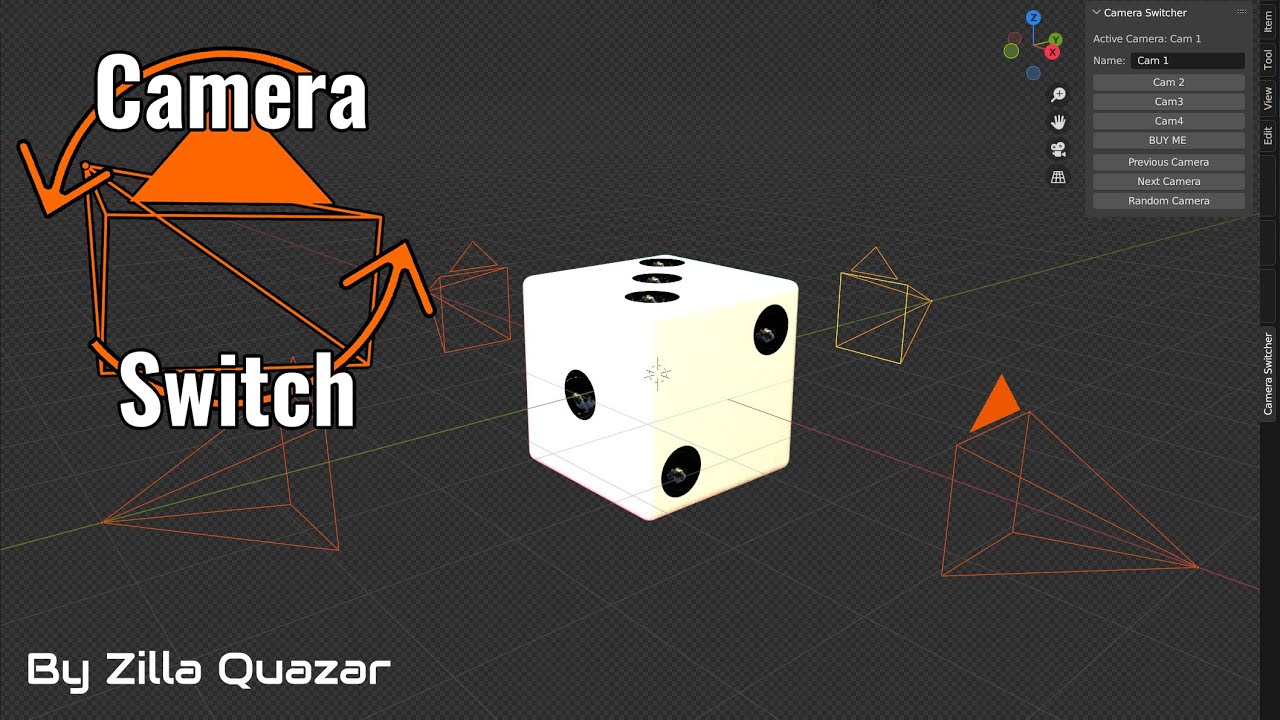 Camera Switch Addon for blender By ZillaQuazar - YouTube