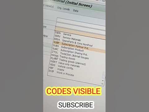 How to fix material code not showing in dropdown list in SAP | How to ...
