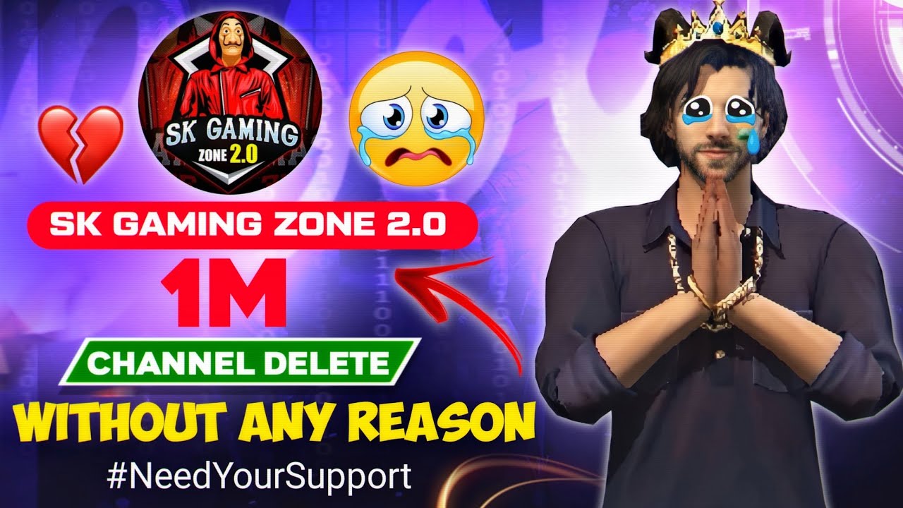 1M+ Subscriber's Channel Delete From Youtube 💔😭 || Sk Gaming Zone 2.0 Channel Removed From ...