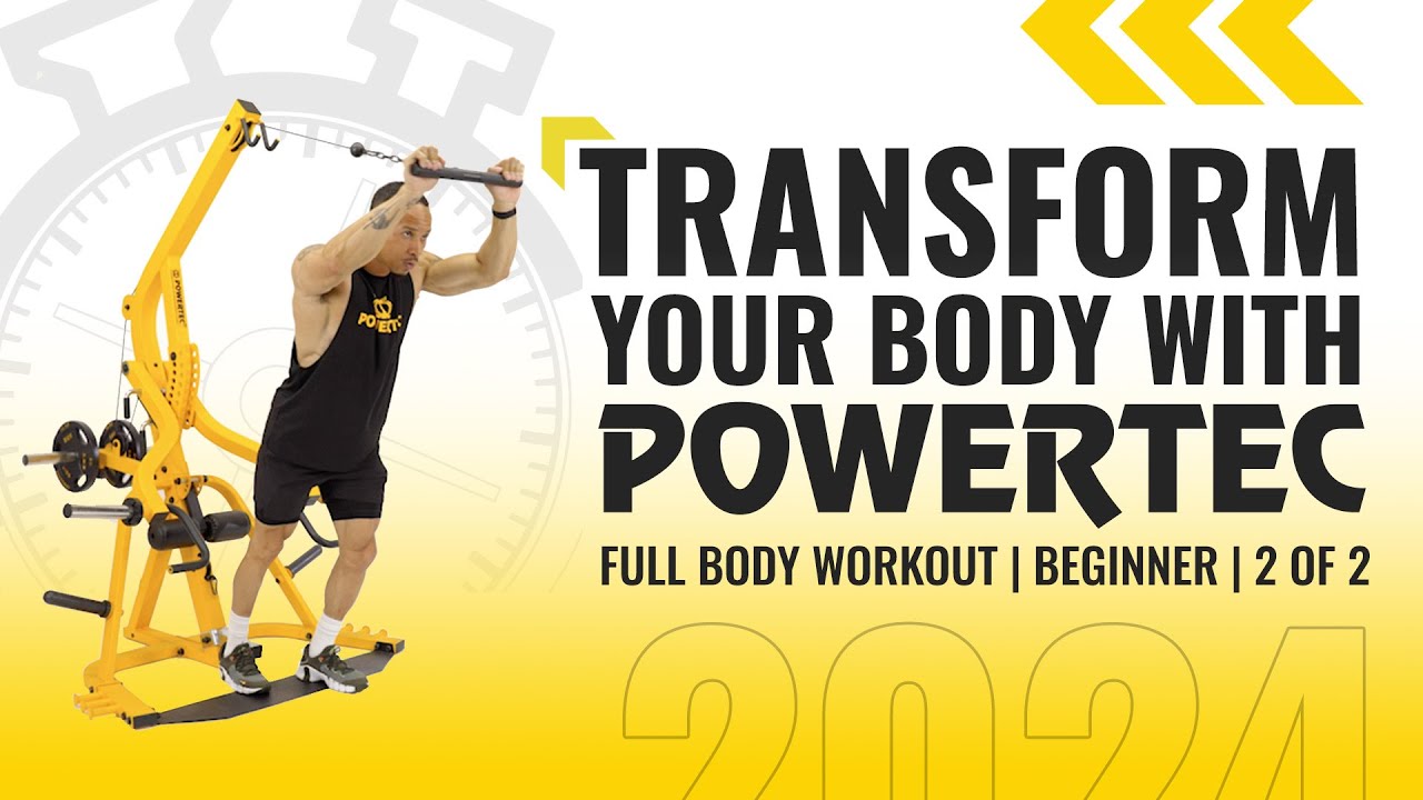 Powertec Full Body Workout | Beginner Level | 2 of 2 | 8 Exercises ...