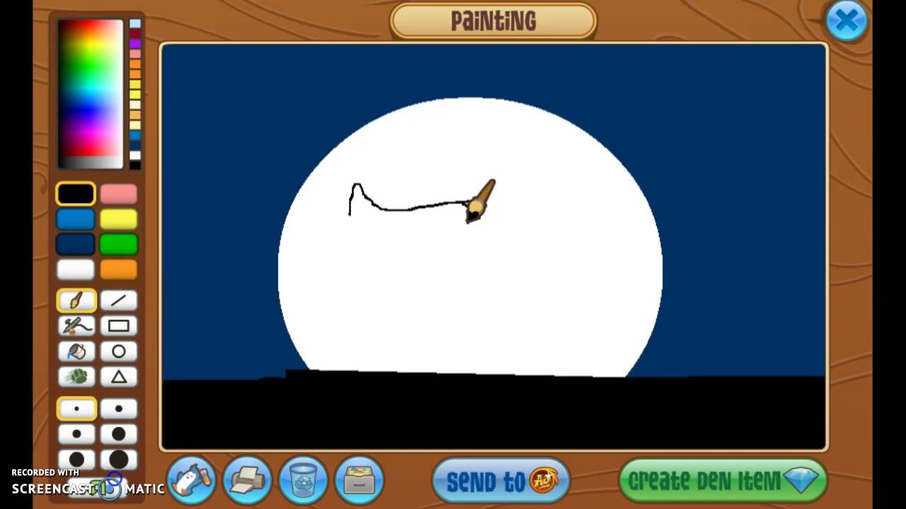 ANIMAL JAM: how to draw moon - YouTube