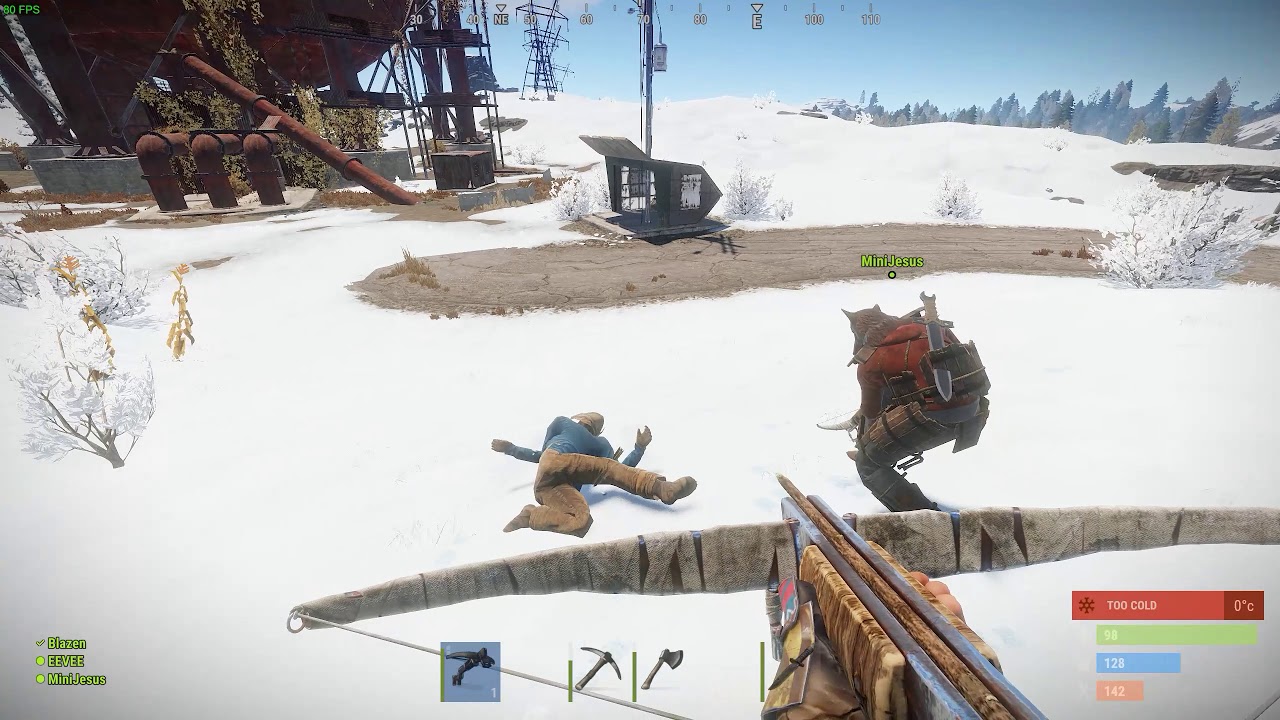 RUST - Helicopter Crossbow Snipe - YouTube