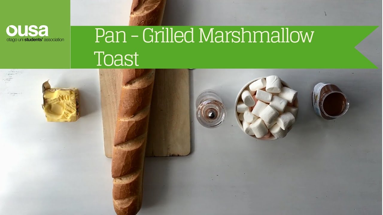 Pan-Grilled Marshmallow Toast with Nutella - YouTube