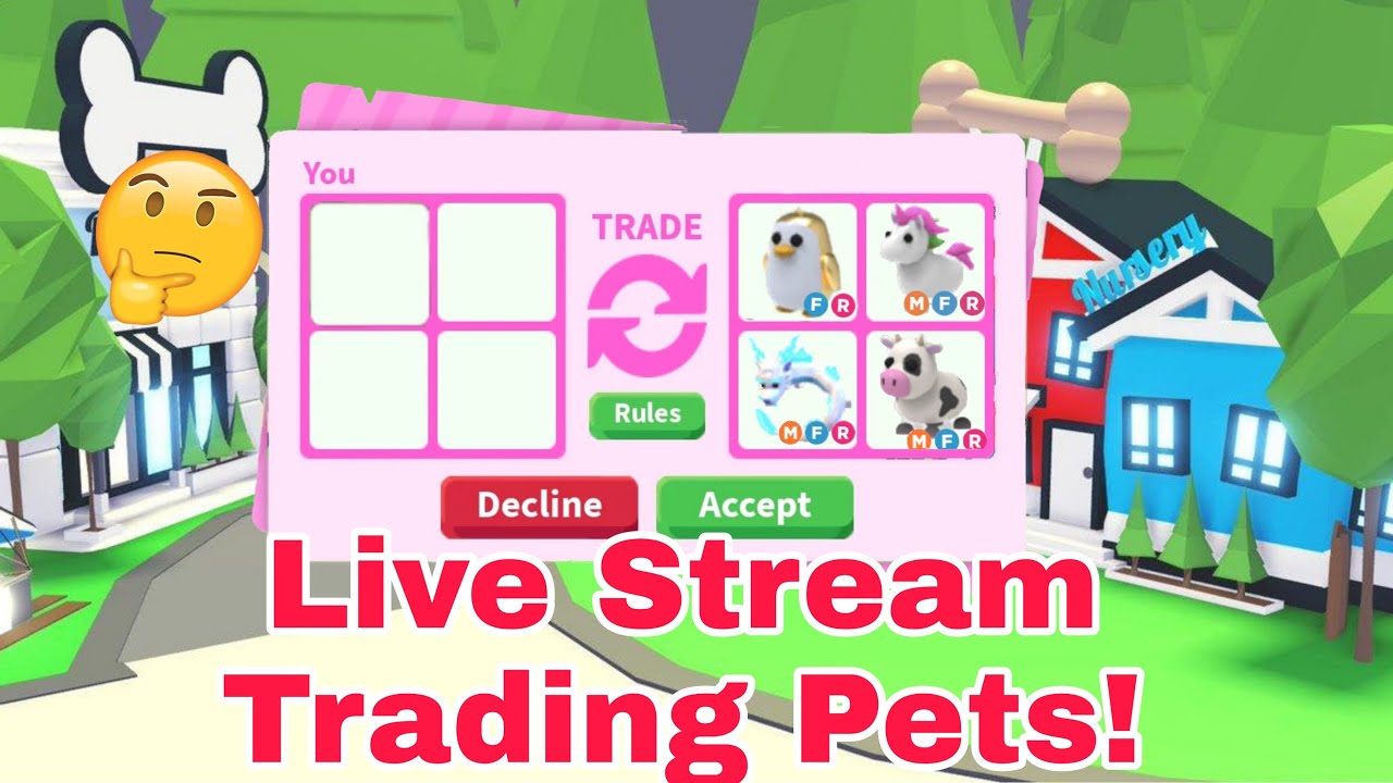 Adopt me trading pets live - YouTube