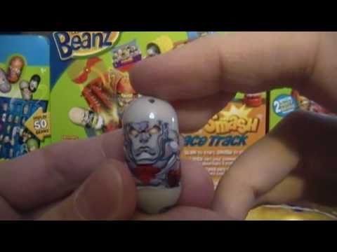 Opening 3 packs of NEW 2011 DC Universe Mighty Beanz - YouTube