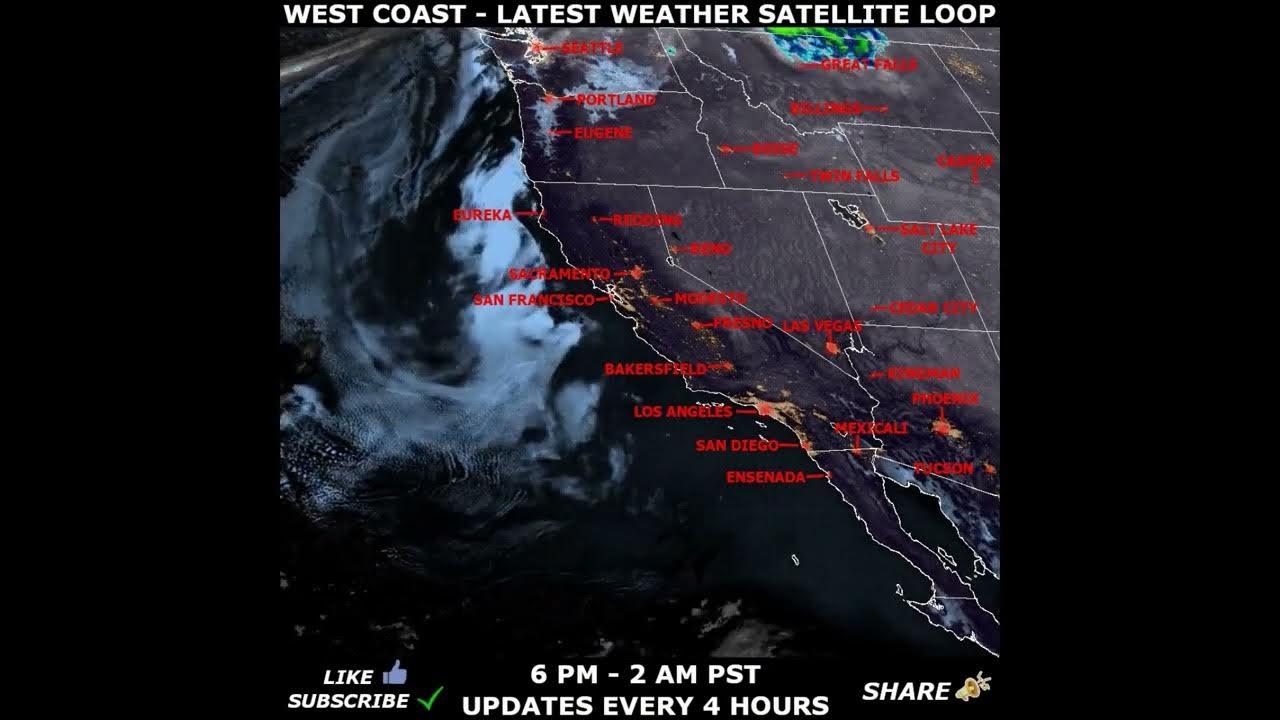 WEST COAST Thu Jan 16 Latest Weather Satellite Animation Radar - Daily ...