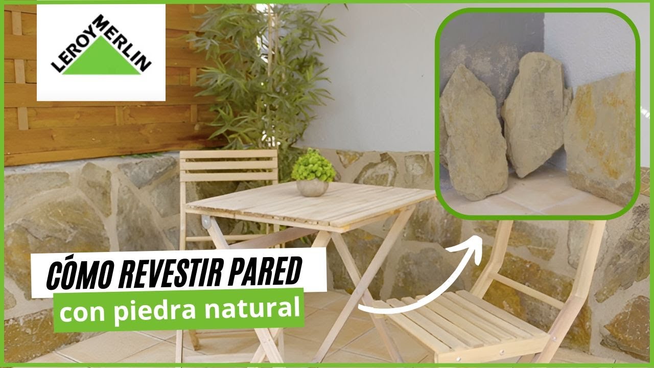 Cómo revestir una pared con piedra natural | LEROY MERLIN - YouTube