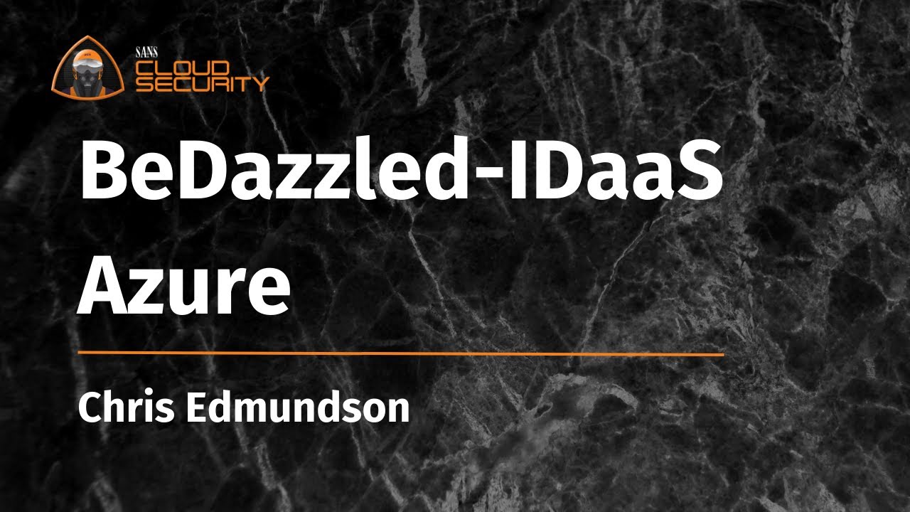 BeDazzled Identity as a Service (IDaaS) for Azure - YouTube