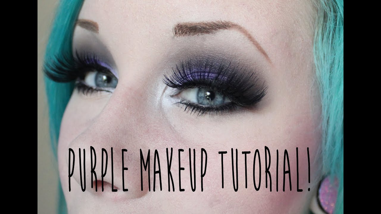 Purple Makeup Tutorial! - YouTube