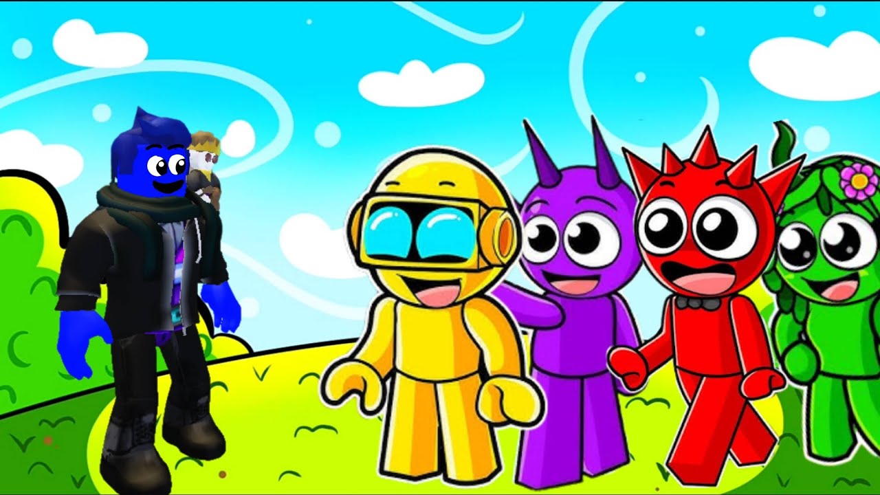 El yefferson el Azul pro🔵 se encontro a los sprunkis🟡🔴🟣🟢 - YouTube