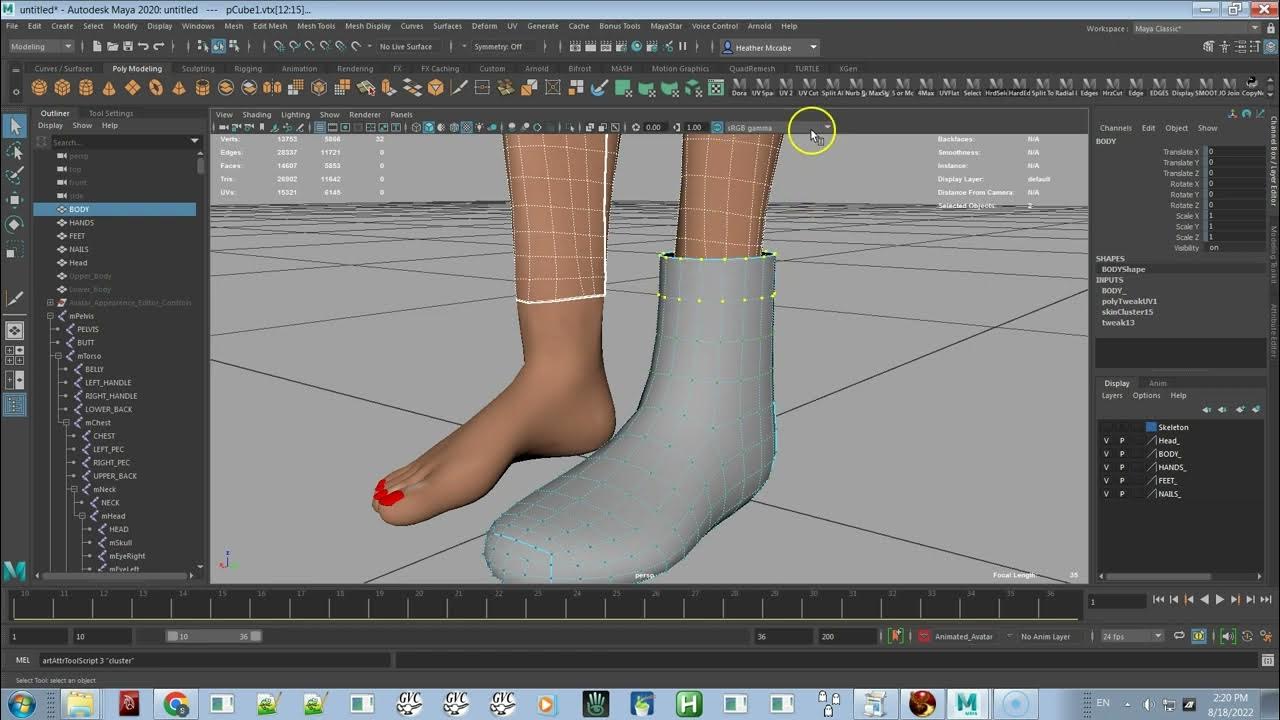 How To Copy Skin Weights From Multiple Meshes - YouTube