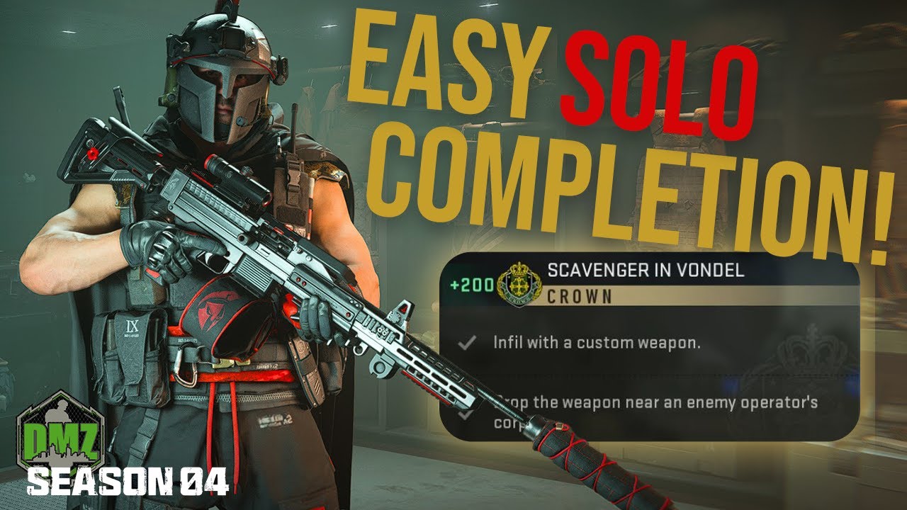 EASY Solo Scavenger in Vondel Mission Completion for Crown | Call of ...