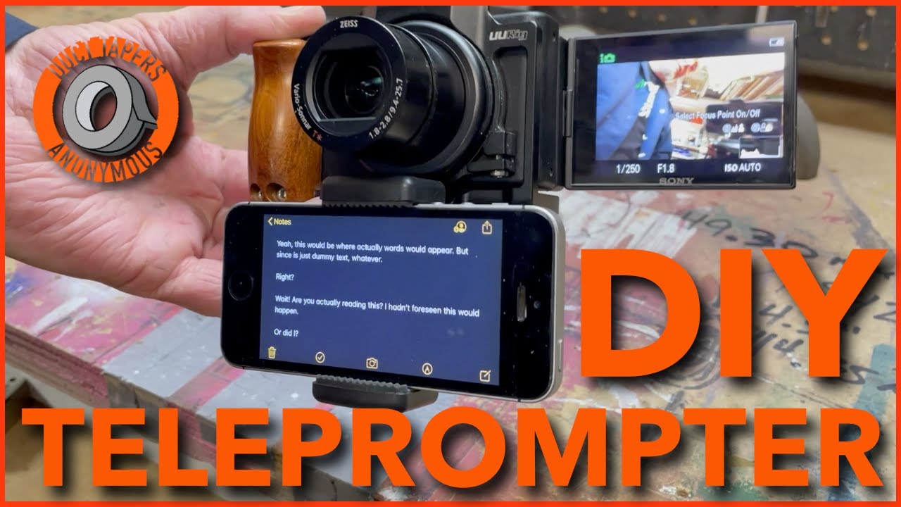 DIY TELEPROMPTER Make your own teleprompter from a phone #diy #tutorial #youtube #craft # ...