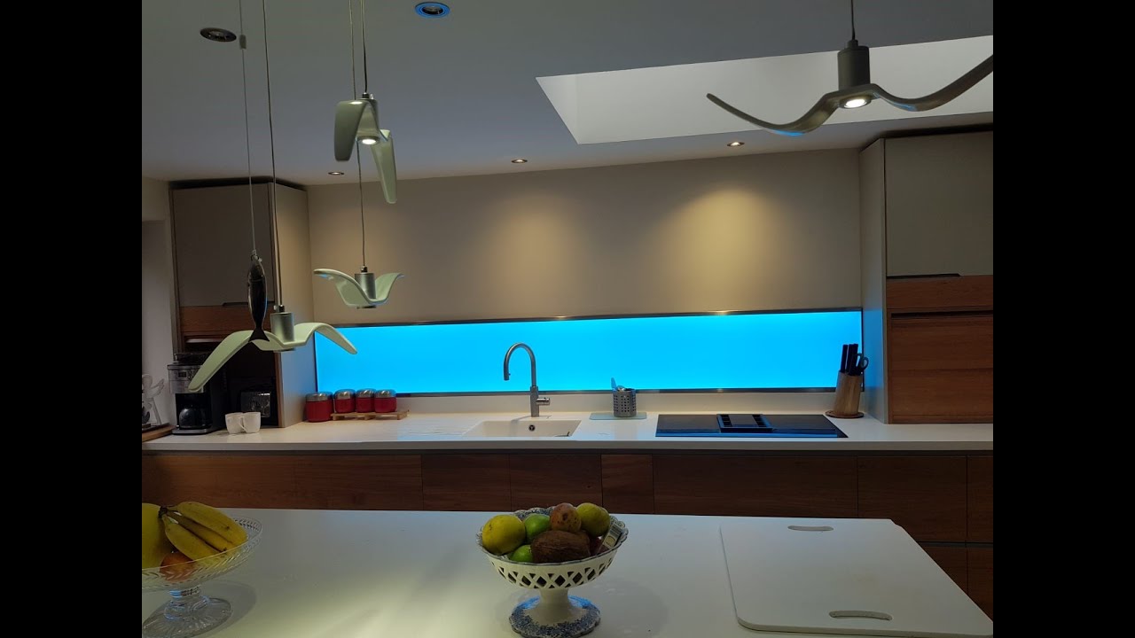 Illuminated Splashback Installation - YouTube