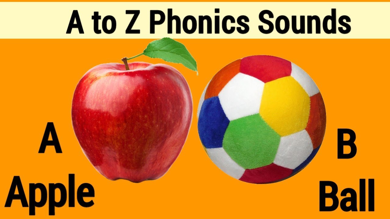 Learn Phonics sounds A to Z|A for Apple B for Ball| Learn Alphabets A ...