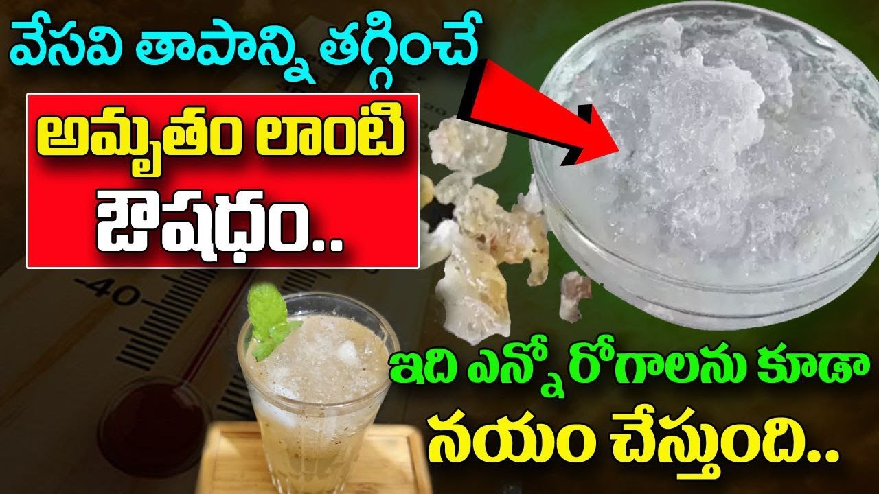 వేసవి తాపాన్ని తగ్గించే అమృతం లాంటి ఔషధం||Gond Katora Health Benefits ...