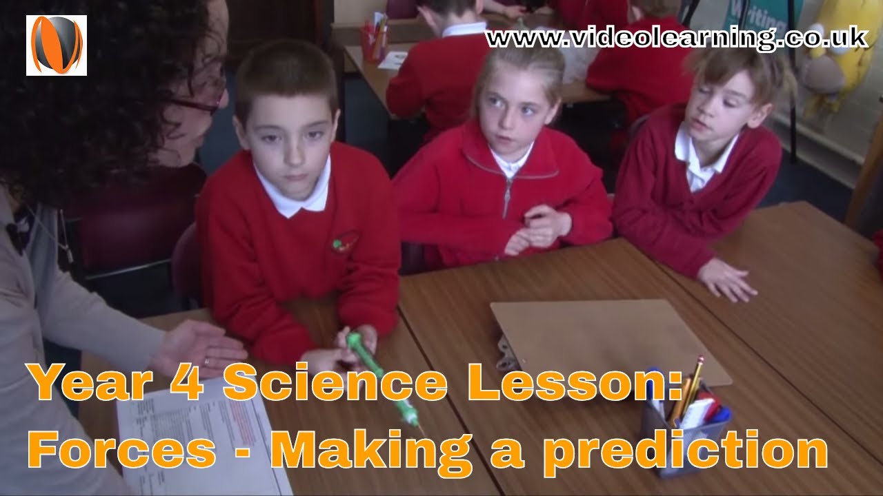 Year 4 Science Classroom Observation: Forces - making a prediction ...