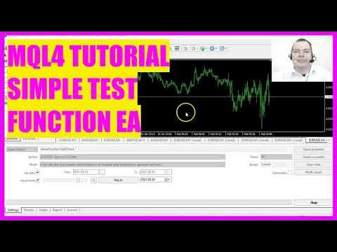MQL4 TUTORIAL SIMPLE TEST FUNCTION EXPERT ADVISOR - YouTube