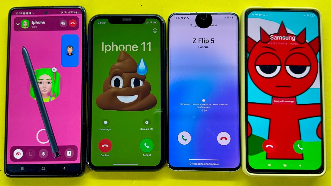 Snapchat & Incoming Calls Samsung Note 10 Life vs IPhone 11 vs Samsung ...