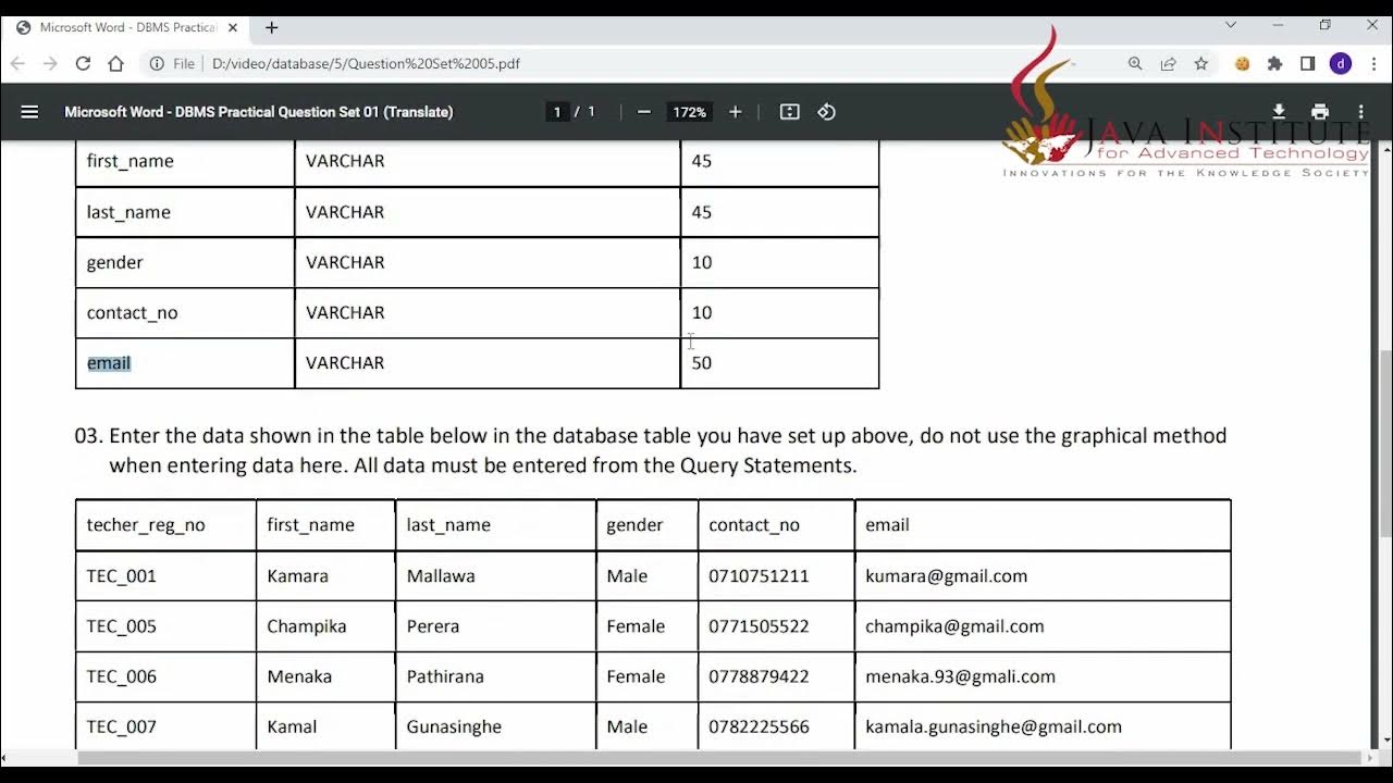 Mysql Insert Query Heidisql Video 05 Youtube