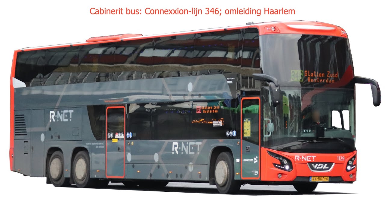 Cab Ride Bus Connexxion lijn 346 Haarlem Amsterdam Omleiding Haarlem cab-ride-bus-connexxion-lijn-346-haarlem-amsterdam-omleiding-haarlem
