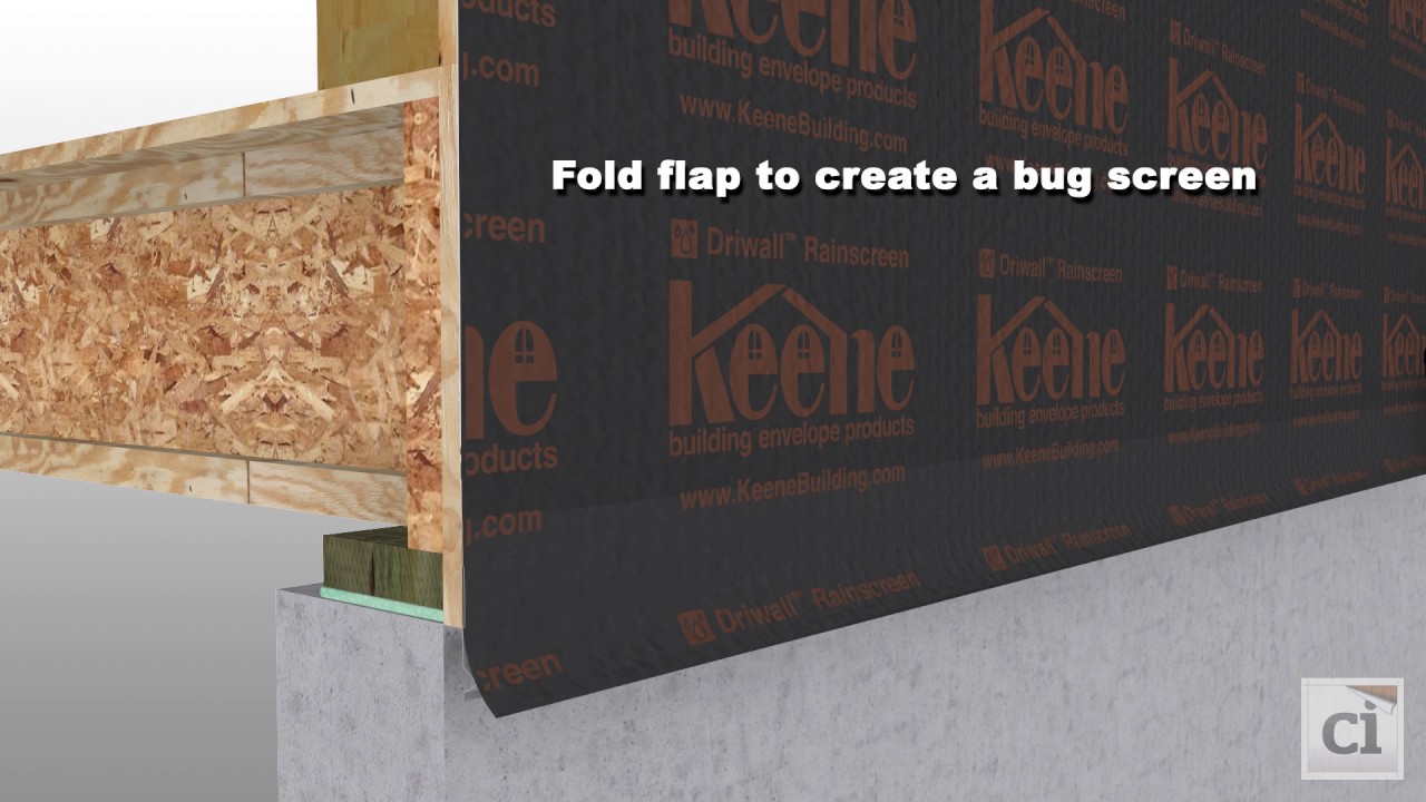 Keene Driwall Rainscreen Installation Animation - YouTube