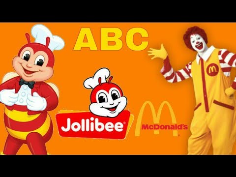 ABC Jollibee McDonalds Alphabet Song Nursery Rhymes | Alphabet Song ...