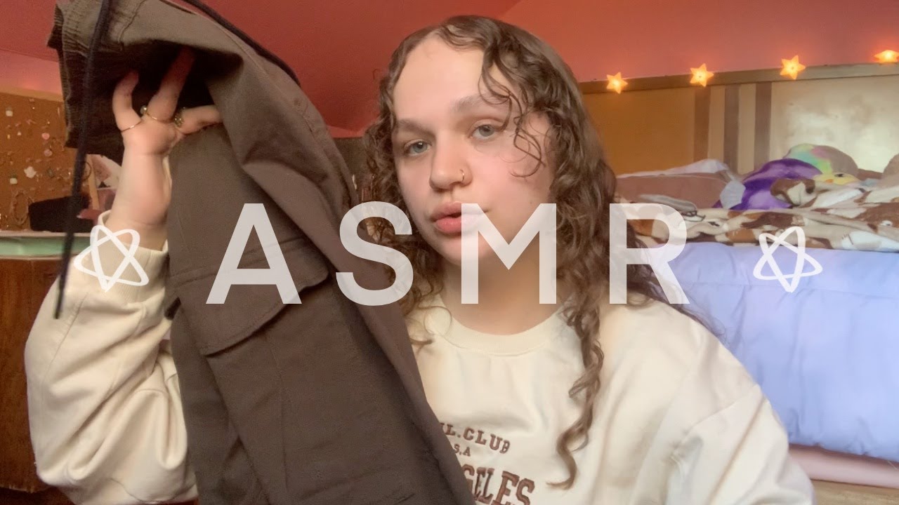 ASMR | black friday clothing haul ♡ lots of fabric sounds, tapping, and ...