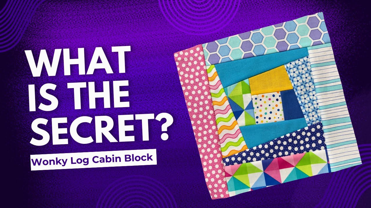 Master the Perfect Wonky Log Cabin Block Using This Smart Ruler - YouTube