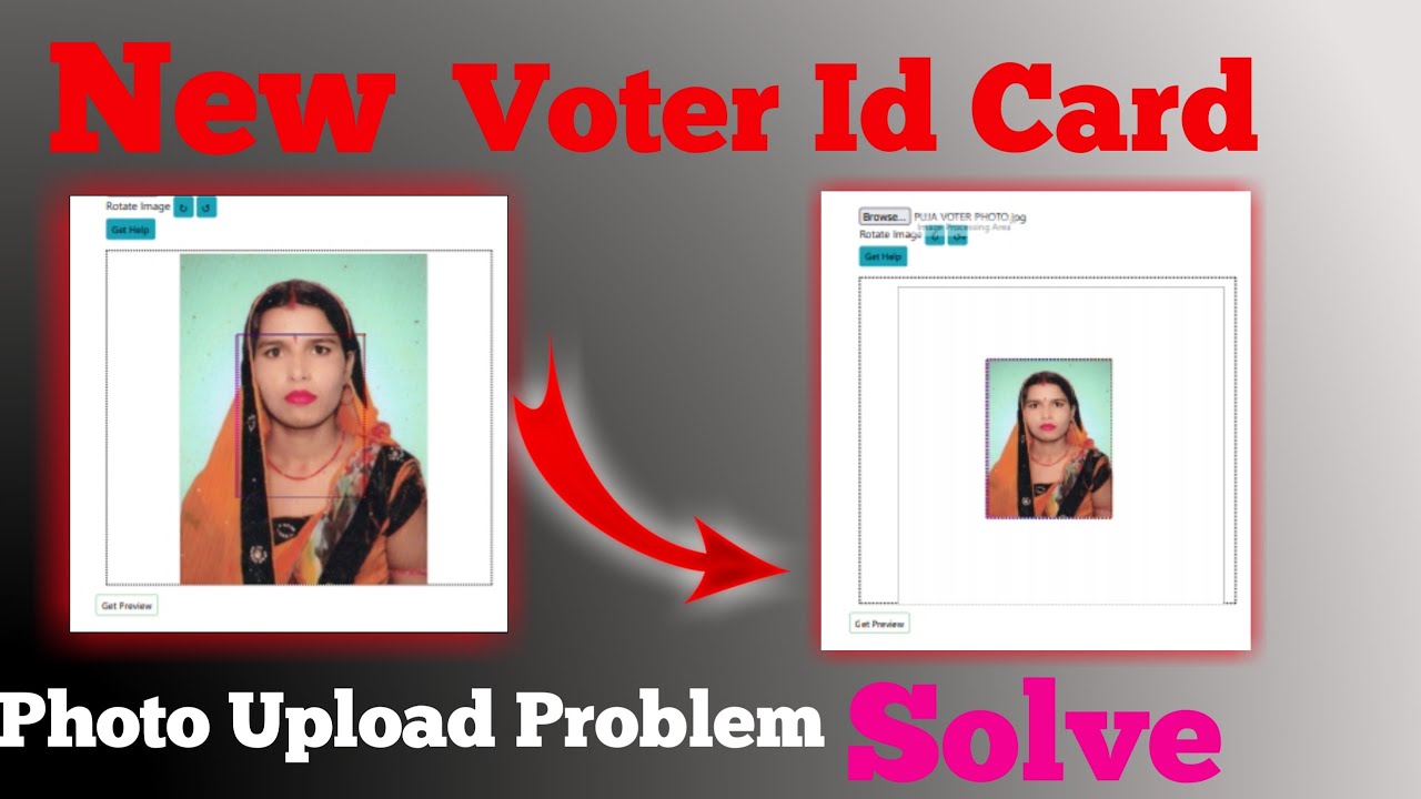 NEW Voter Id Card Photo Upload Problem In Laptop And PC - YouTube