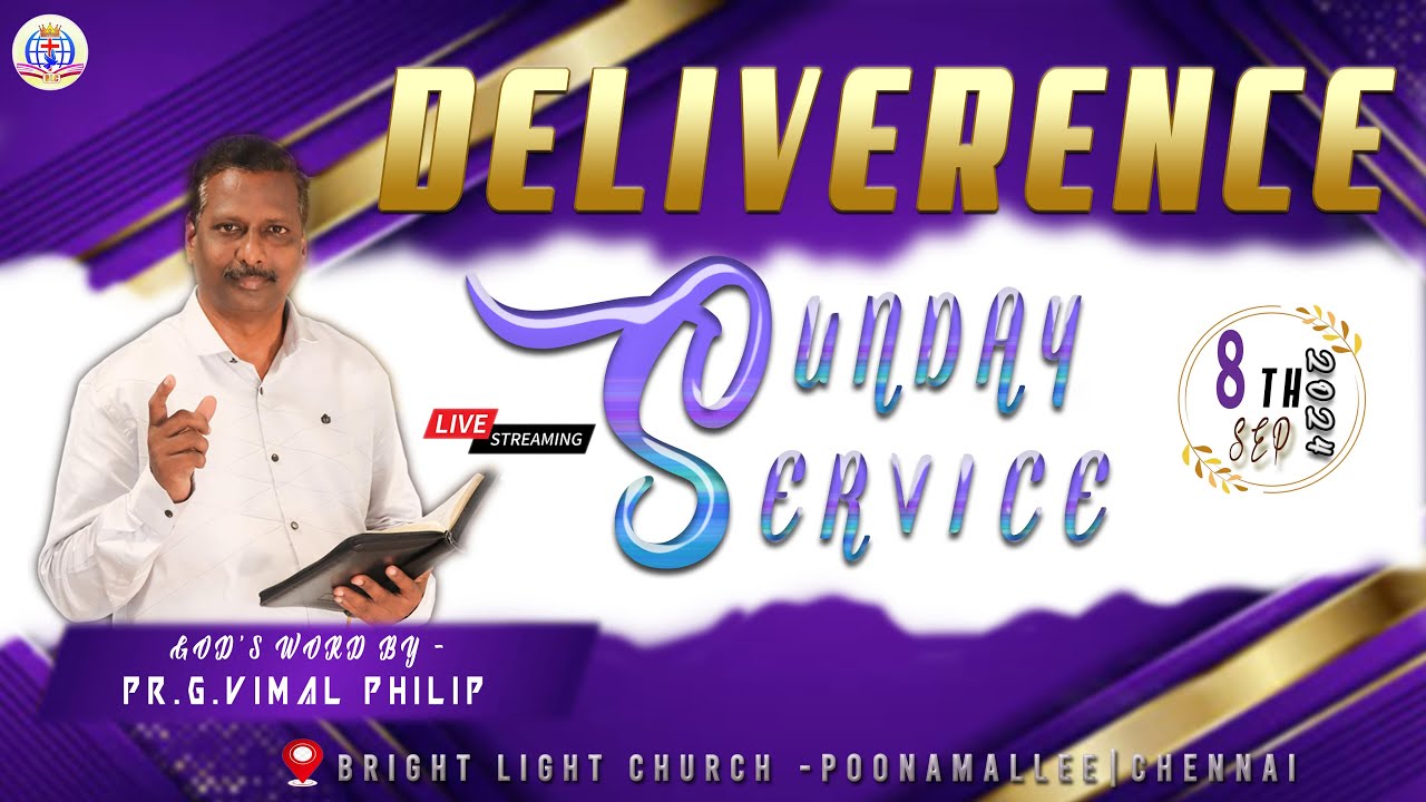 SUNDAY SERVICE | LIVE STREAM | 08.09.2024 | BLC | GOD'S WORD BY PAS.G ...