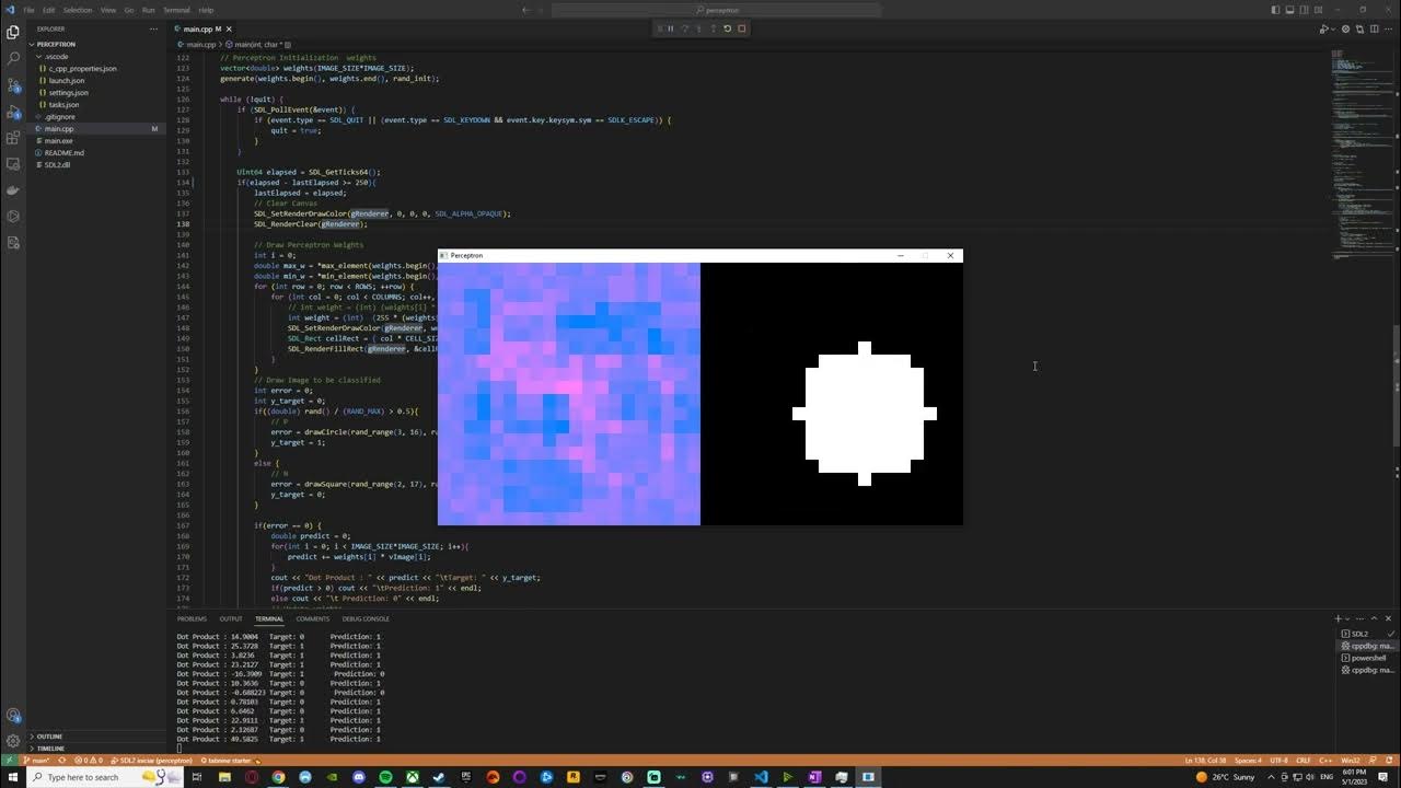 Perceptron Experiment #1 - YouTube